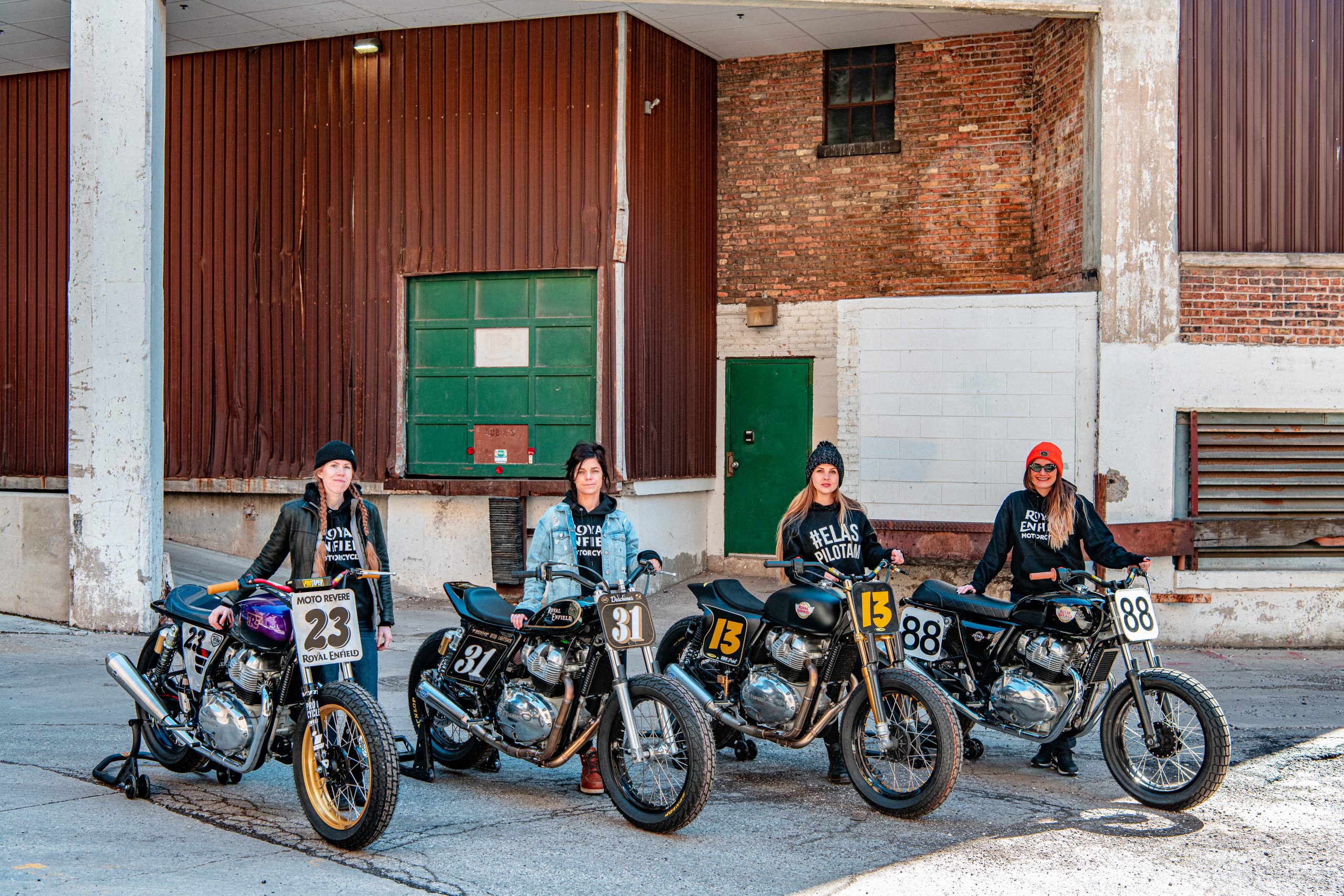 4 badass women built these custom Royal Enfield motorcycles to race ...