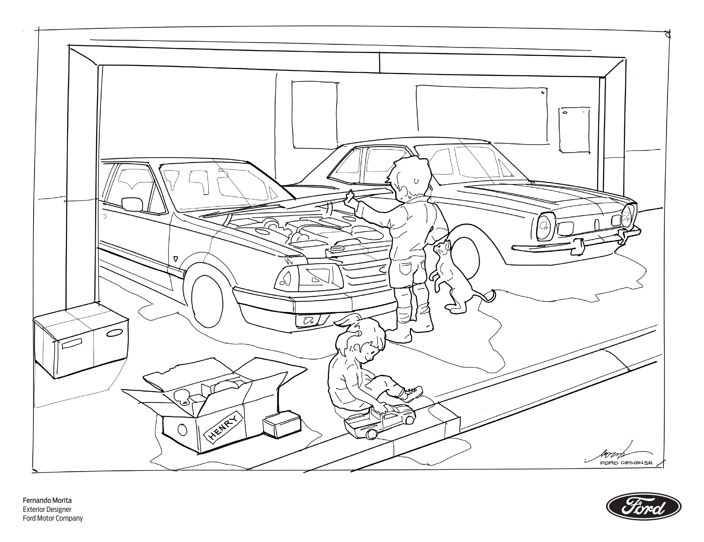 Enjoy these car-focused paper crafts from Ford and Infiniti - Hagerty Media