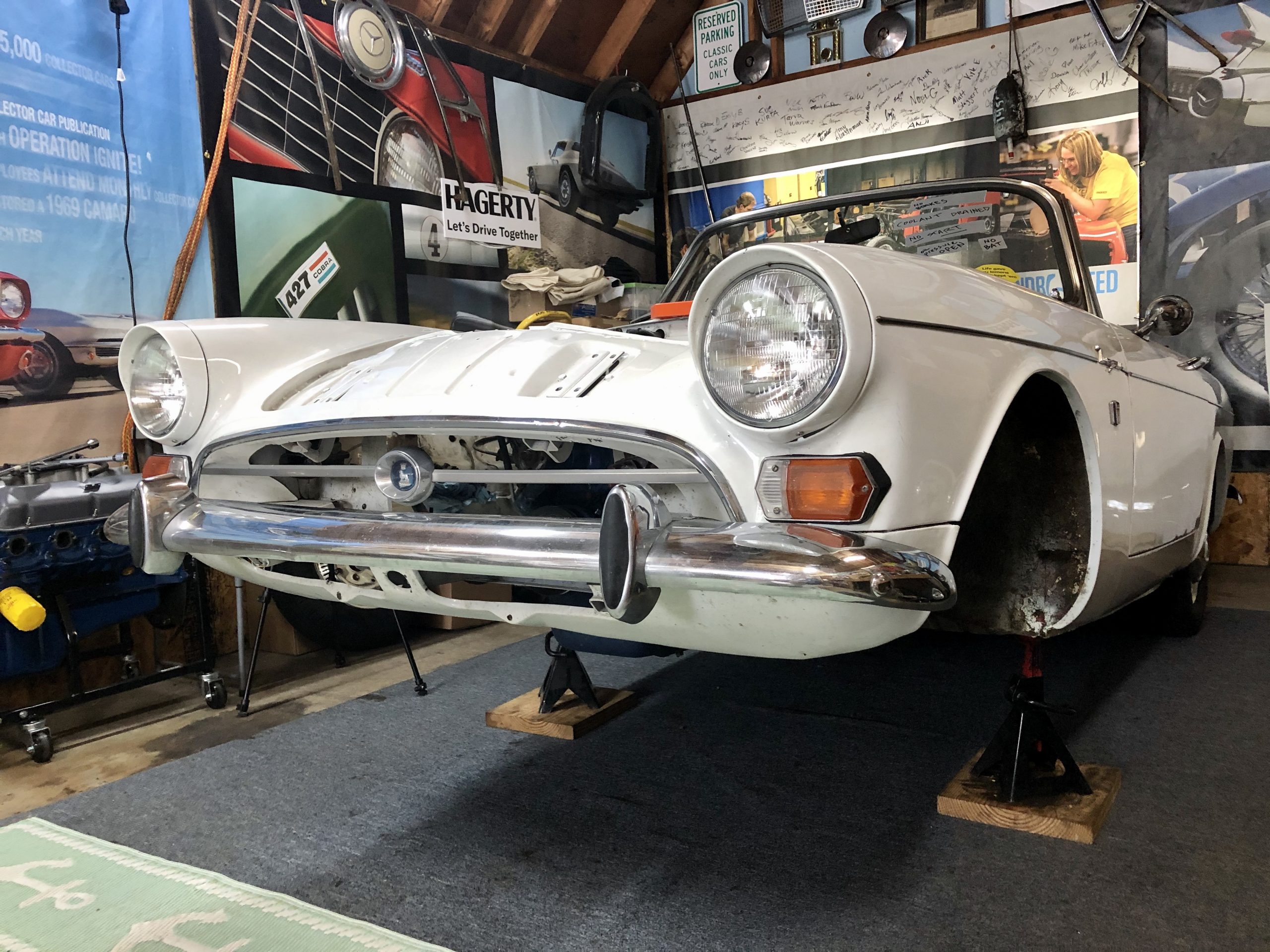 Front subframe removal goes mostly according to plan | Sunbeam Tiger ...