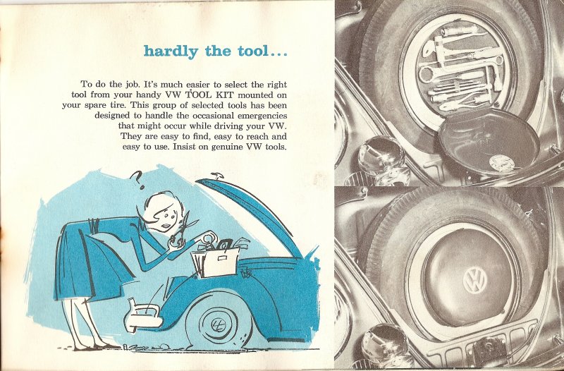 This toolkit is, literally, a perfect fit for your vintage VW Beetle ...