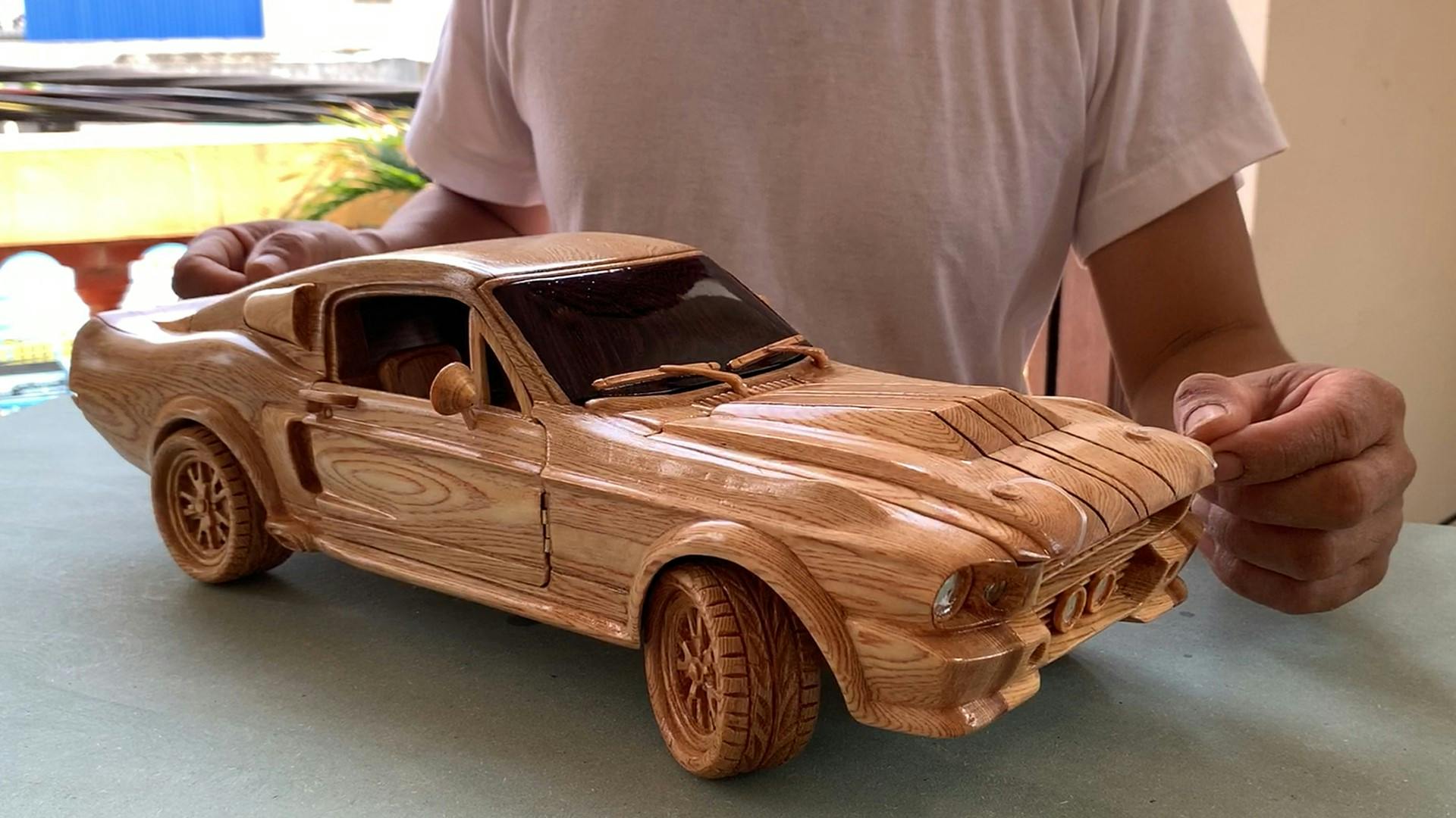 Your moment of zen: Hand-carved 1967 Ford Mustang GT500 - Hagerty Media