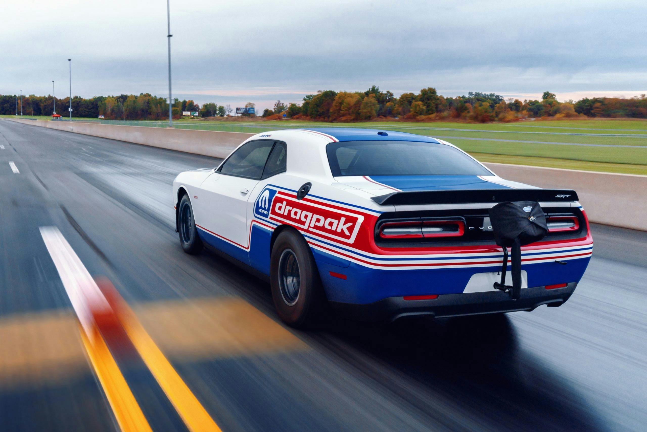 Dodge Challenger Drag Pak boasts bigger blower, revamped rear ...