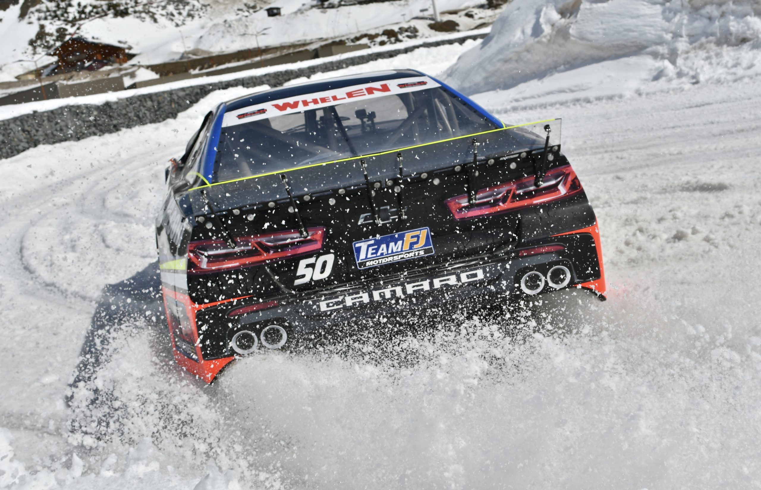 NASCAR ... on ice! Euro series experiments with a stocker in the snow ...