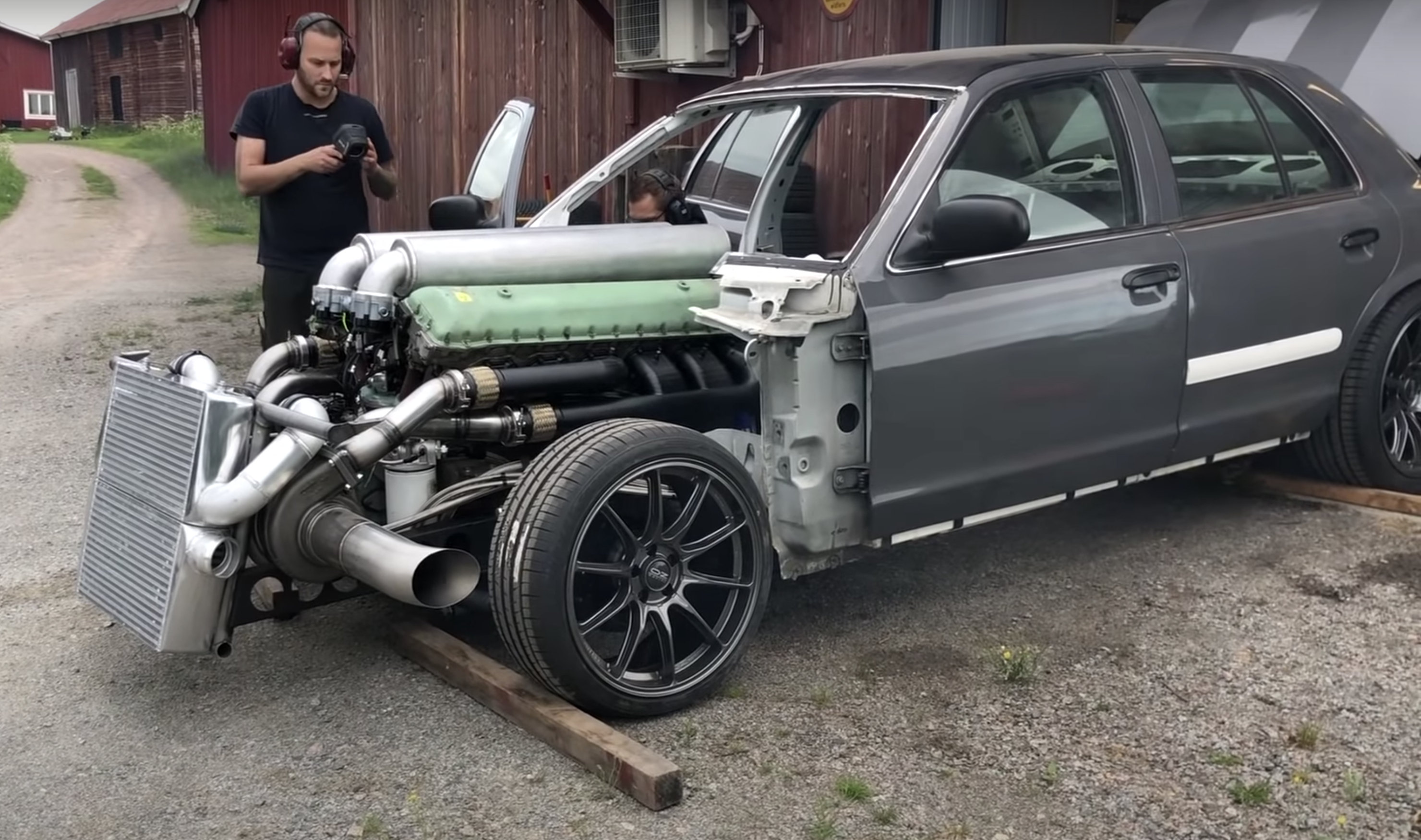 Listen to this tank-powered Ford Police Interceptor roar to life ...