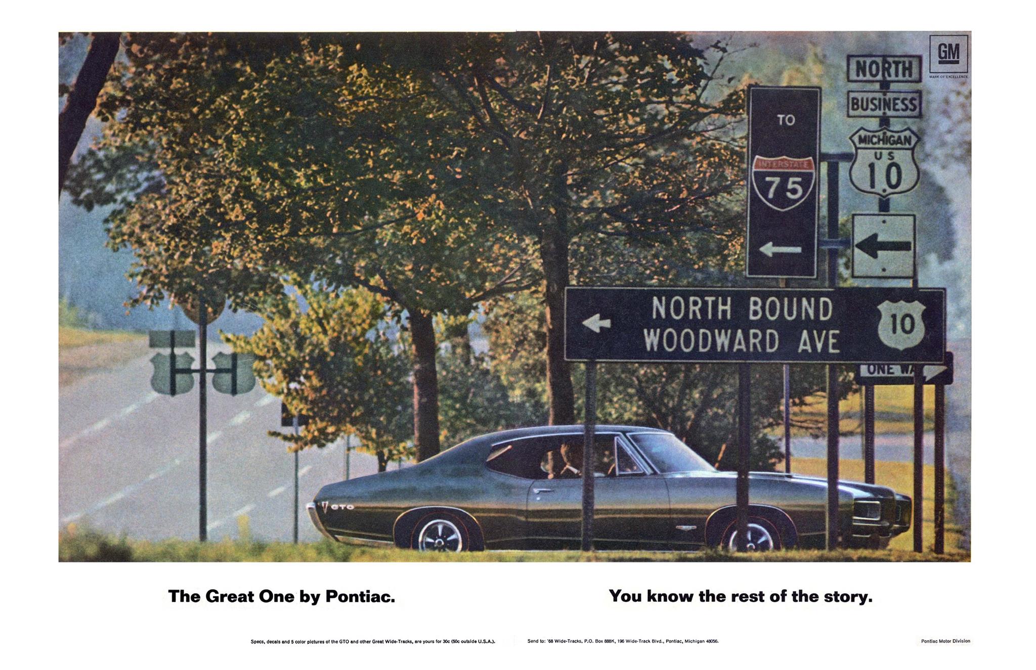 Sneaky 1968 GTO ad shouted “street racing” without actually saying it ...