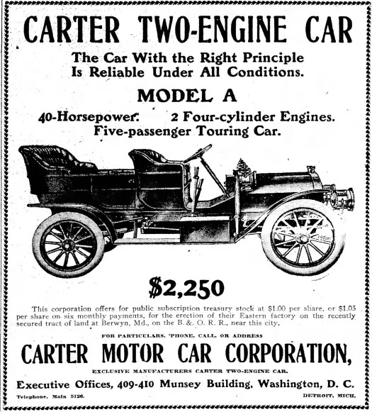 Are two engines better than one? In 1907, Howard Carter thought so ...