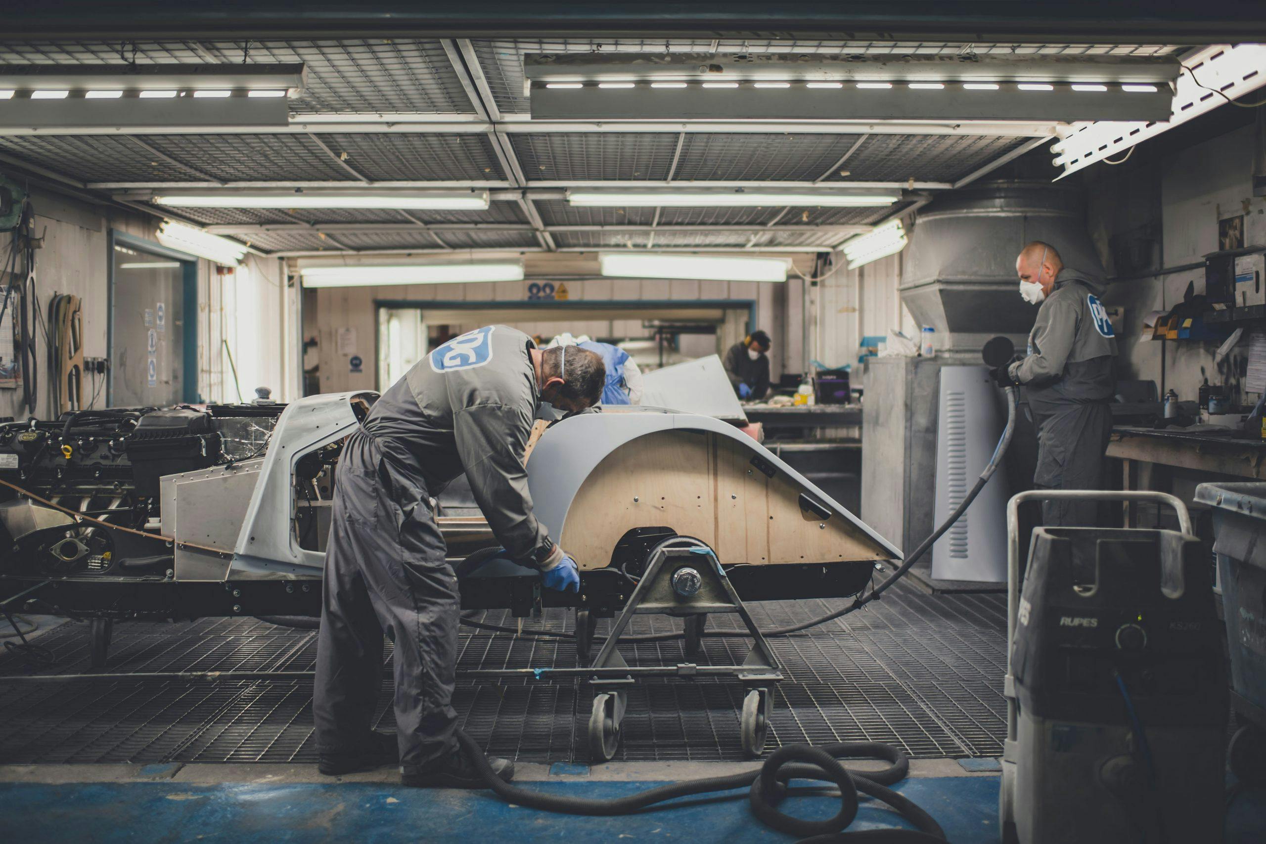 Get hyped for the next 3 Wheeler by flying through Morgan's factory ...