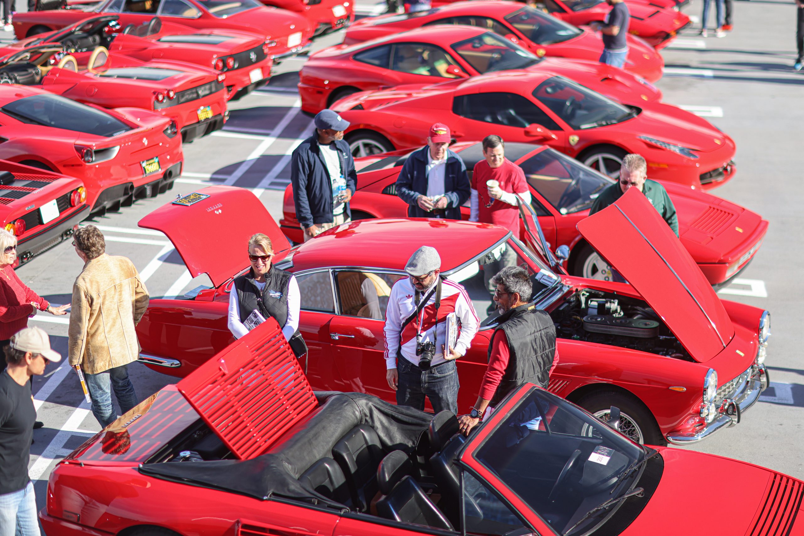 Cruise-in celebrating 75 years of Ferrari was a sea of red, and then ...