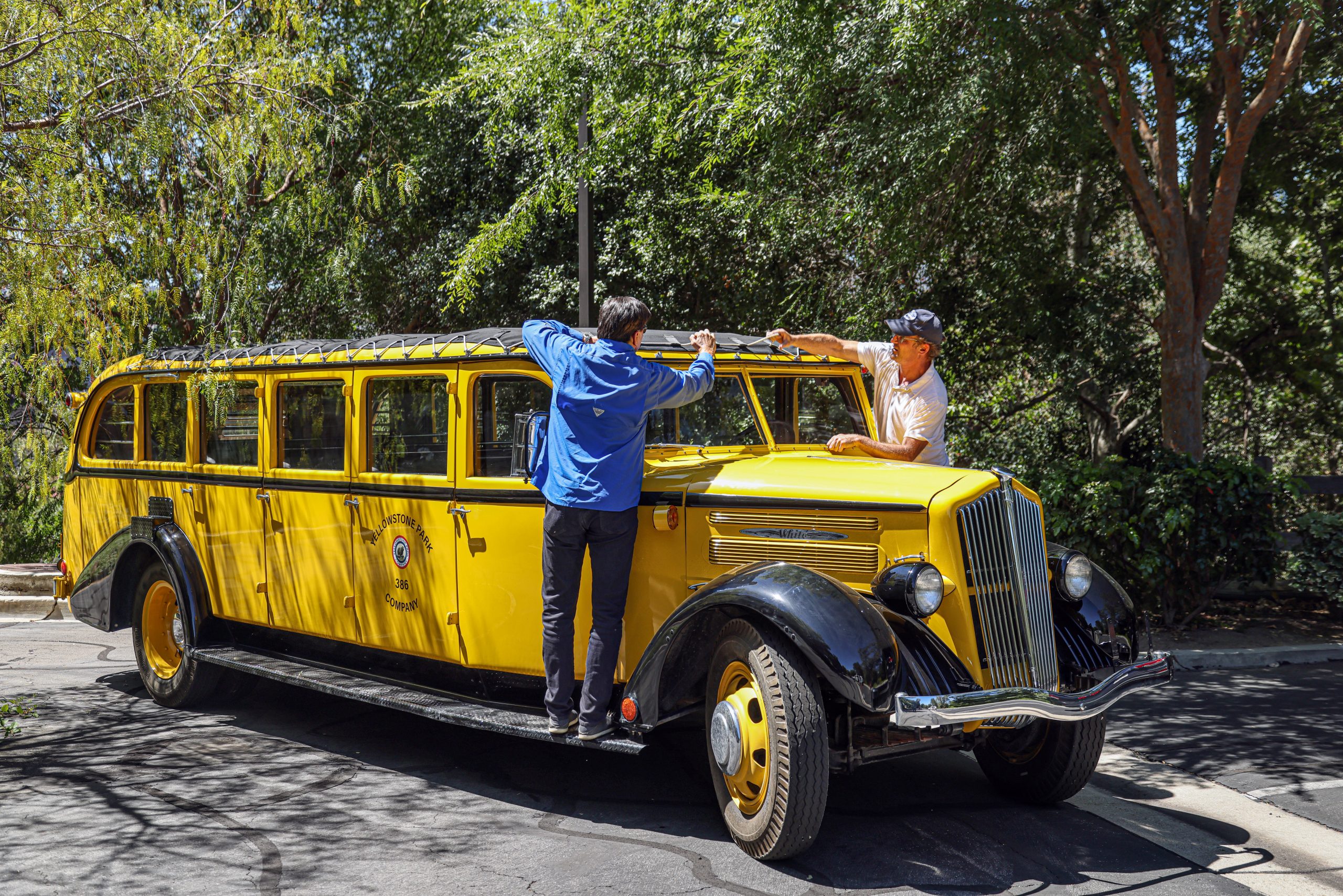 On Yellowstone’s 150th anniversary, we drive a 1936 bus that toured the ...