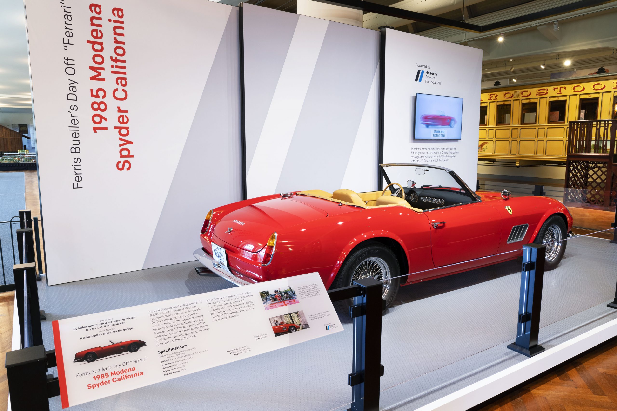 "Ferrari" from "Ferris Bueller" kicks off rotating display of National ...