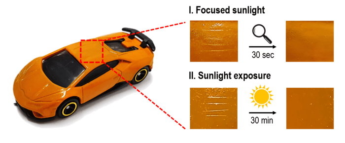 Sun-activated "paint" heals scratches in the time it takes you to ...