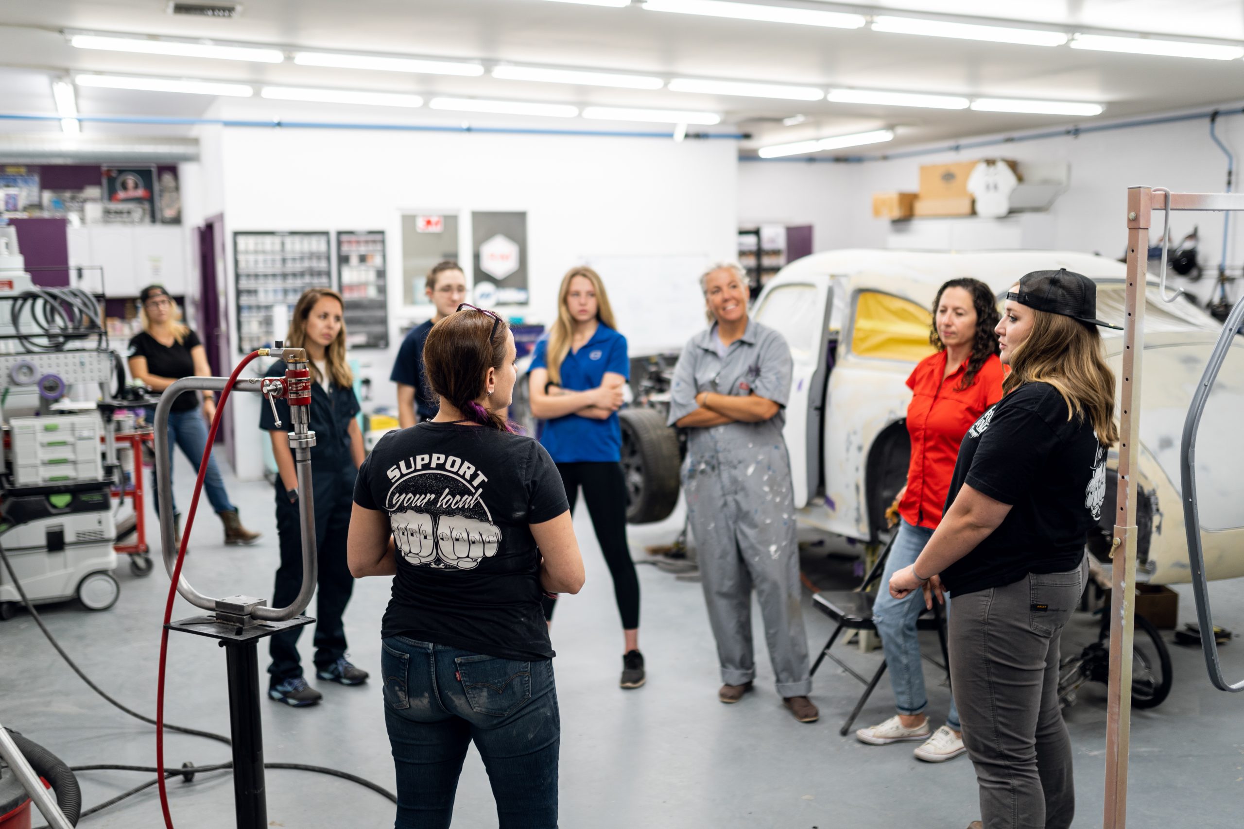 Stuff 415-hp hybrid guts into a Volvo PV544? Leave it to the Girl Gang ...