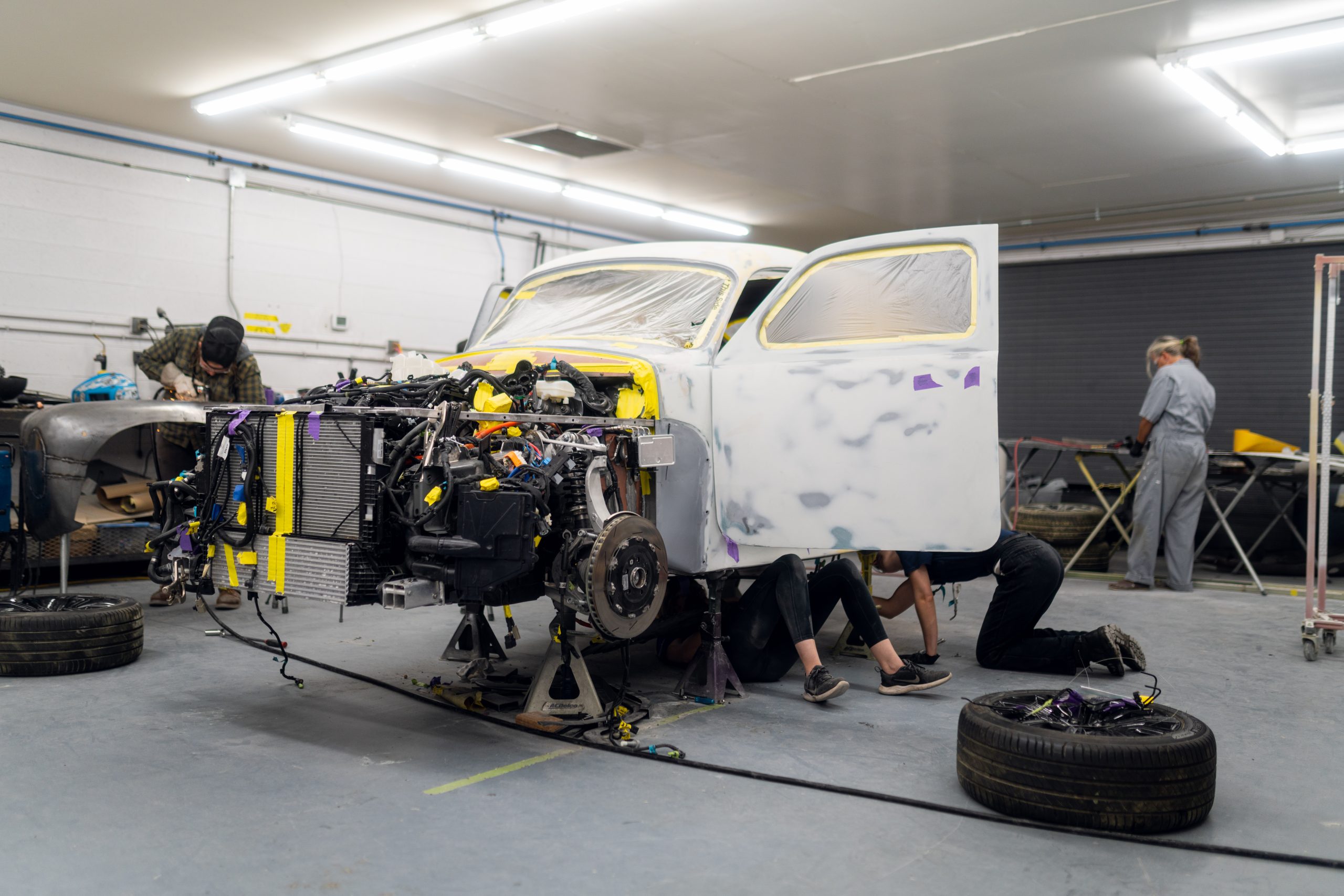 Stuff 415-hp hybrid guts into a Volvo PV544? Leave it to the Girl Gang ...