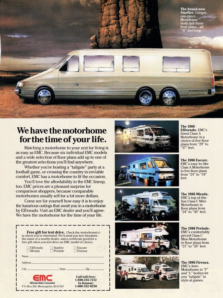 ElDorado Starfire is the fiberglass RV of a Lincoln lover's dreams ...