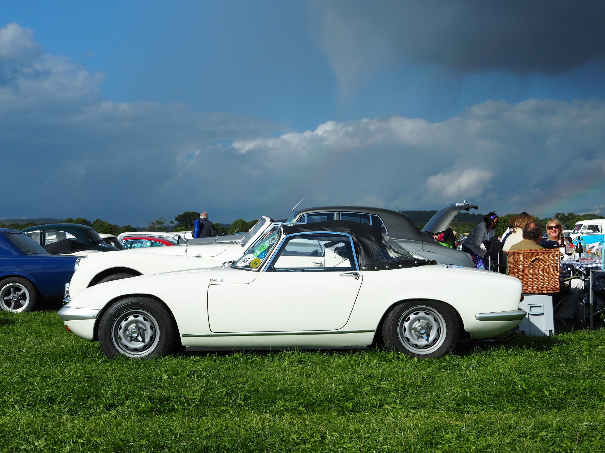 10 dropheads braving a British downpour at Goodwood Revival - Hagerty Media