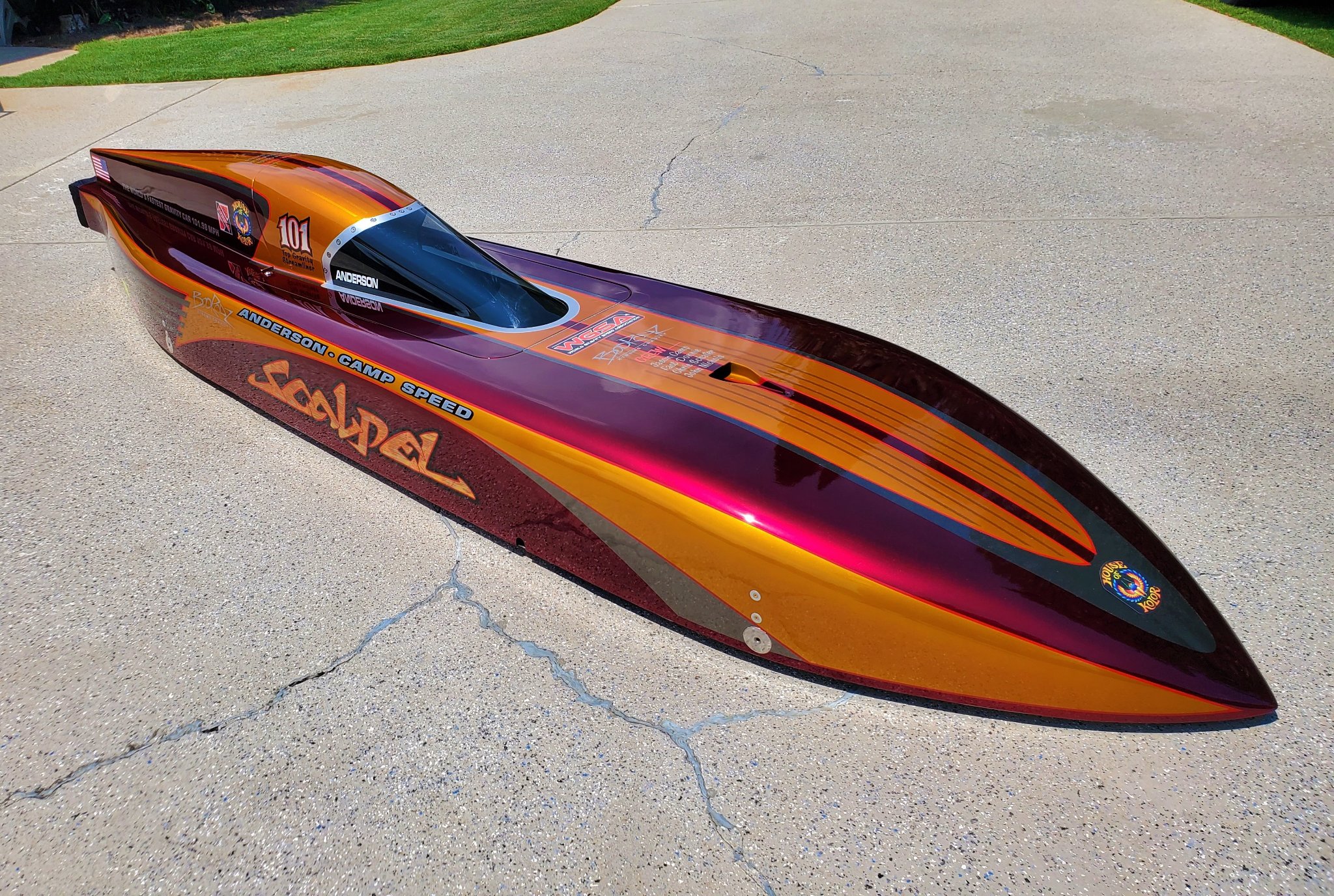 Homegrown: "Atomic Scalpel" tops 100 mph with gravity alone - Hagerty Media