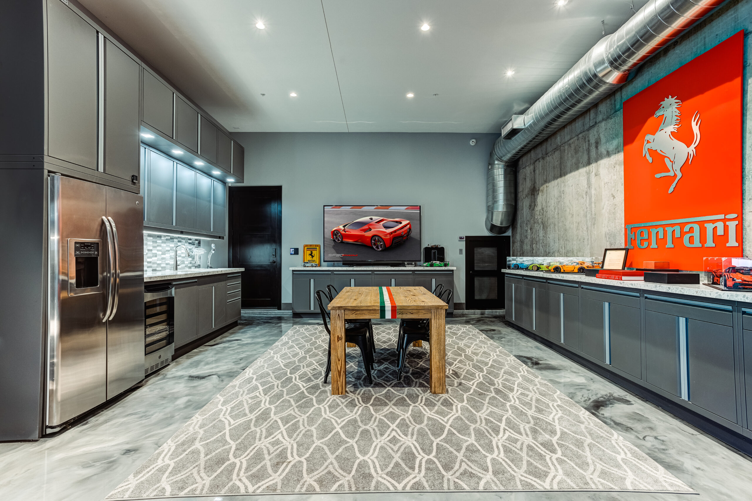 Create a luxury garage for your car collection with Baldhead Cabinets ...