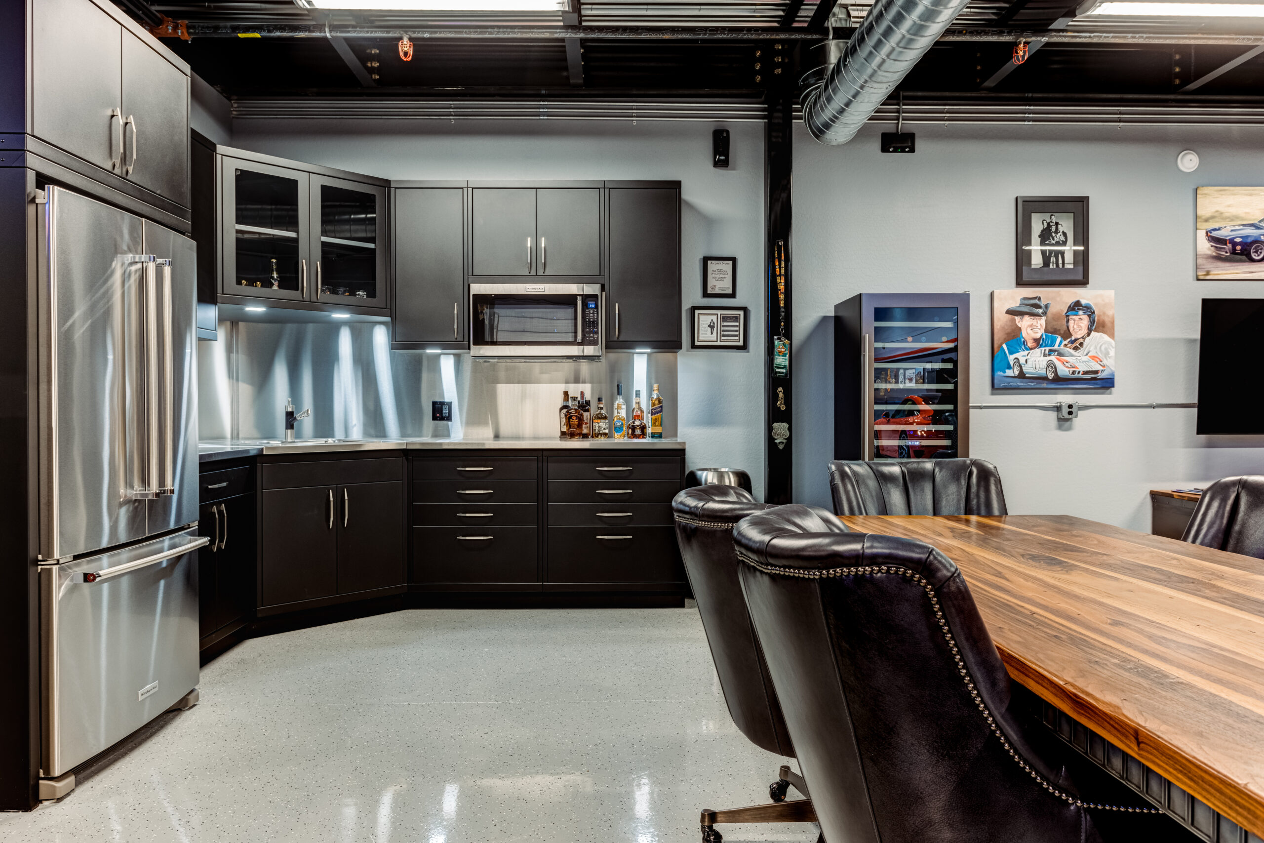 Create a luxury garage for your car collection with Baldhead Cabinets ...