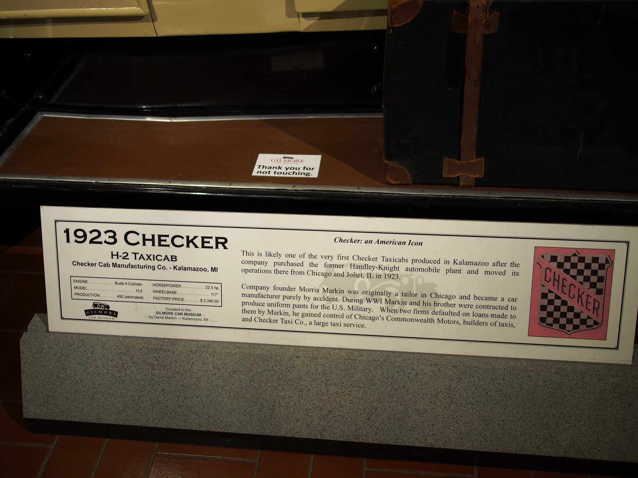 100 years ago, Checker’s Kalamazoo factory produced its first taxicab ...