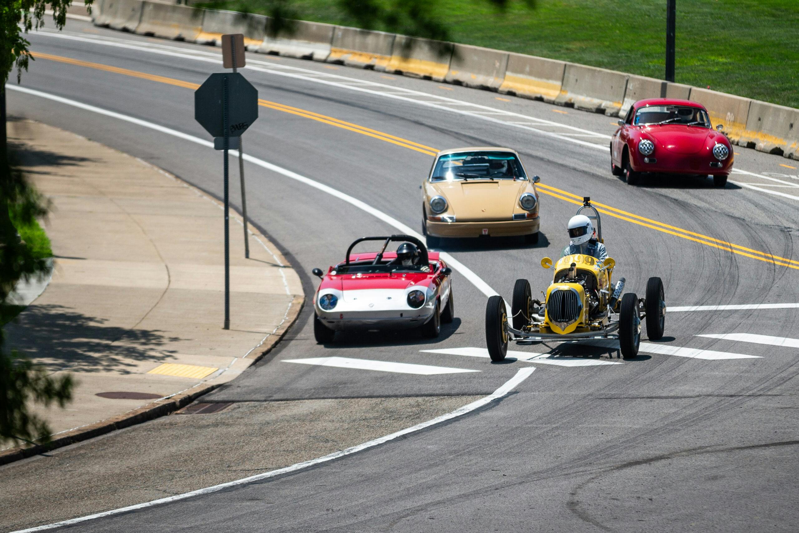 Vintage race cars swarm Pittsburgh’s Schenley Park - Hagerty Media