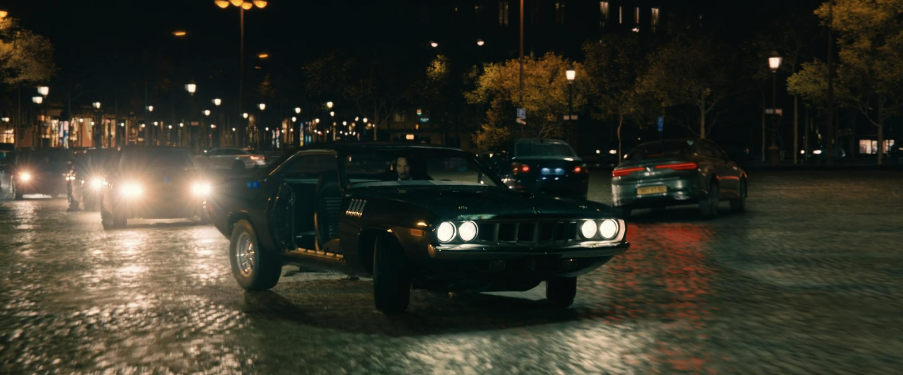 John Wick 4 delivers muscle "car-fu" in a Cuda - Hagerty Media