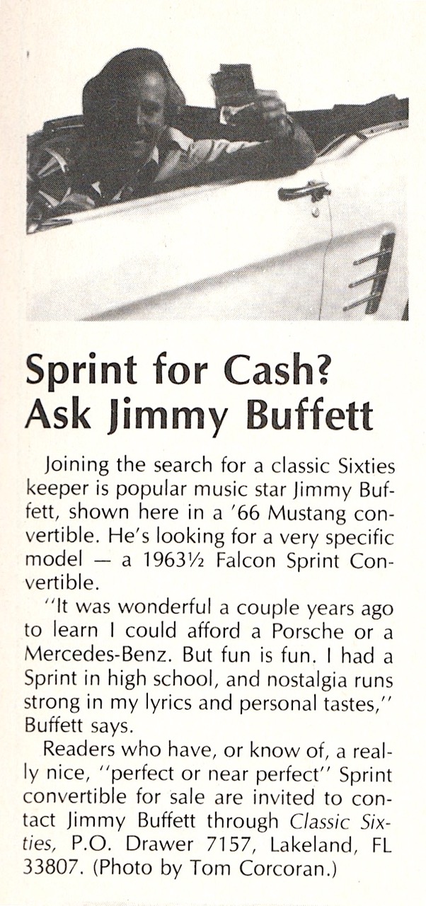 Remembering Jimmy Buffett, car guy - Hagerty Media