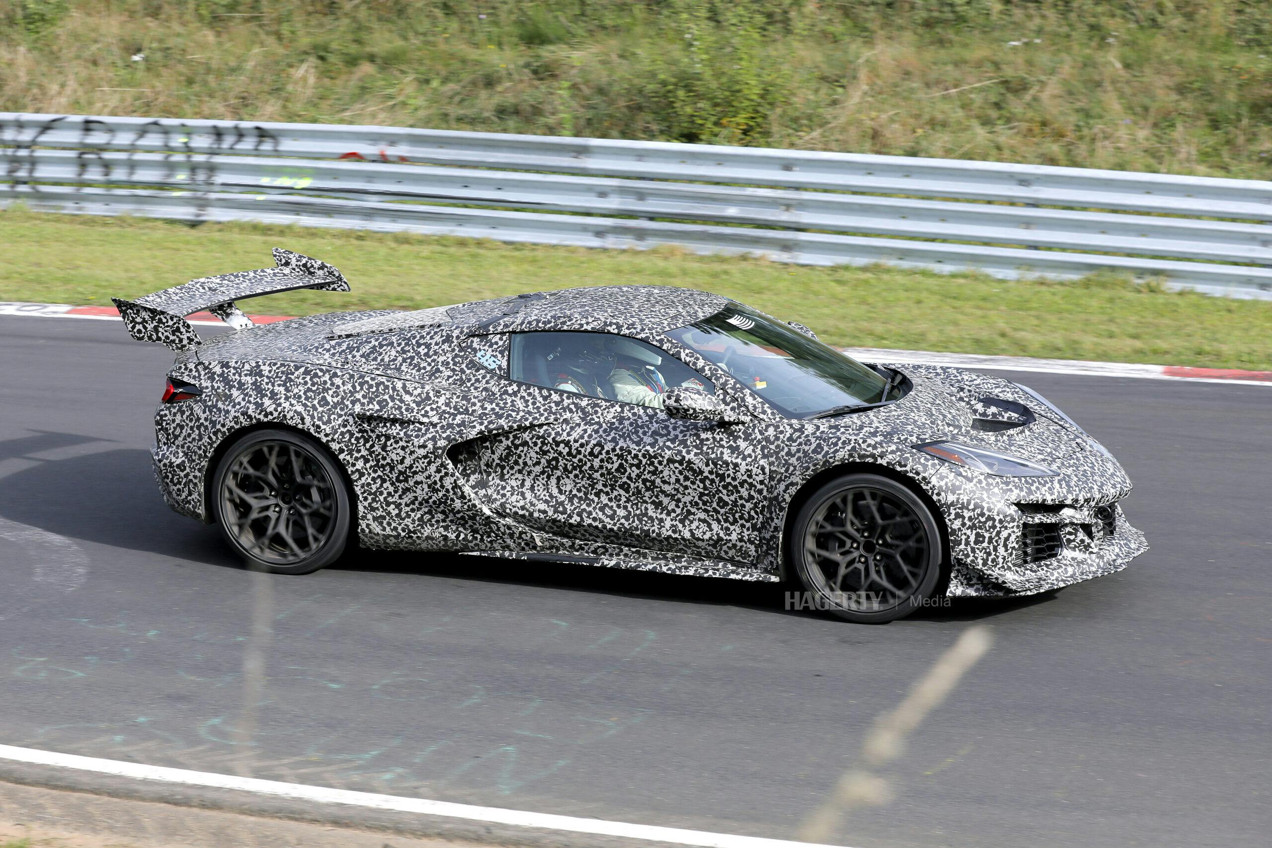 C8 Corvette ZR1 spied charging 'round the 'Ring with mega wing - Hagerty Media