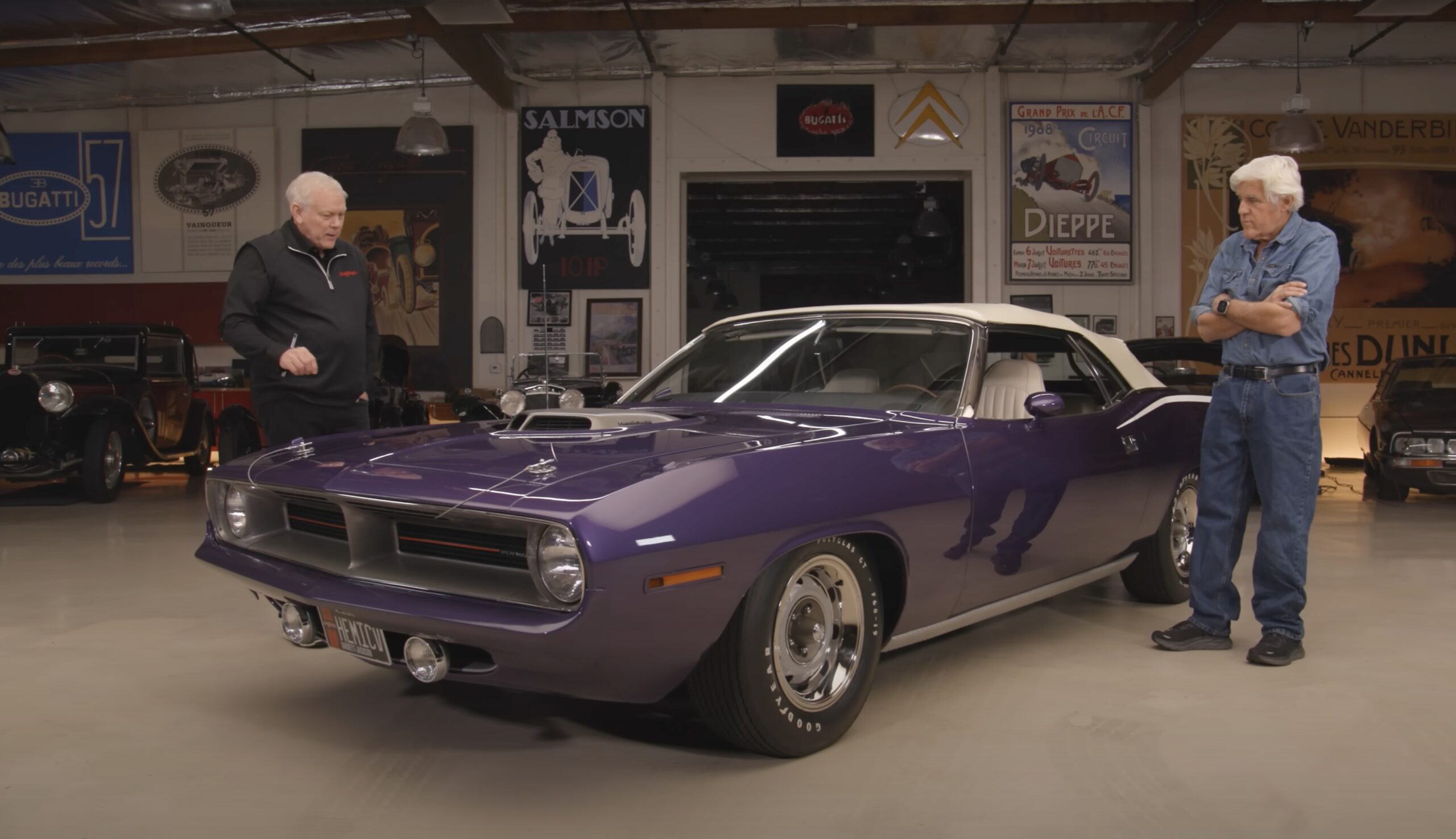 Jay Leno Goes Plum Crazy for Craig Jackson's Hemi Cuda Convertible ...