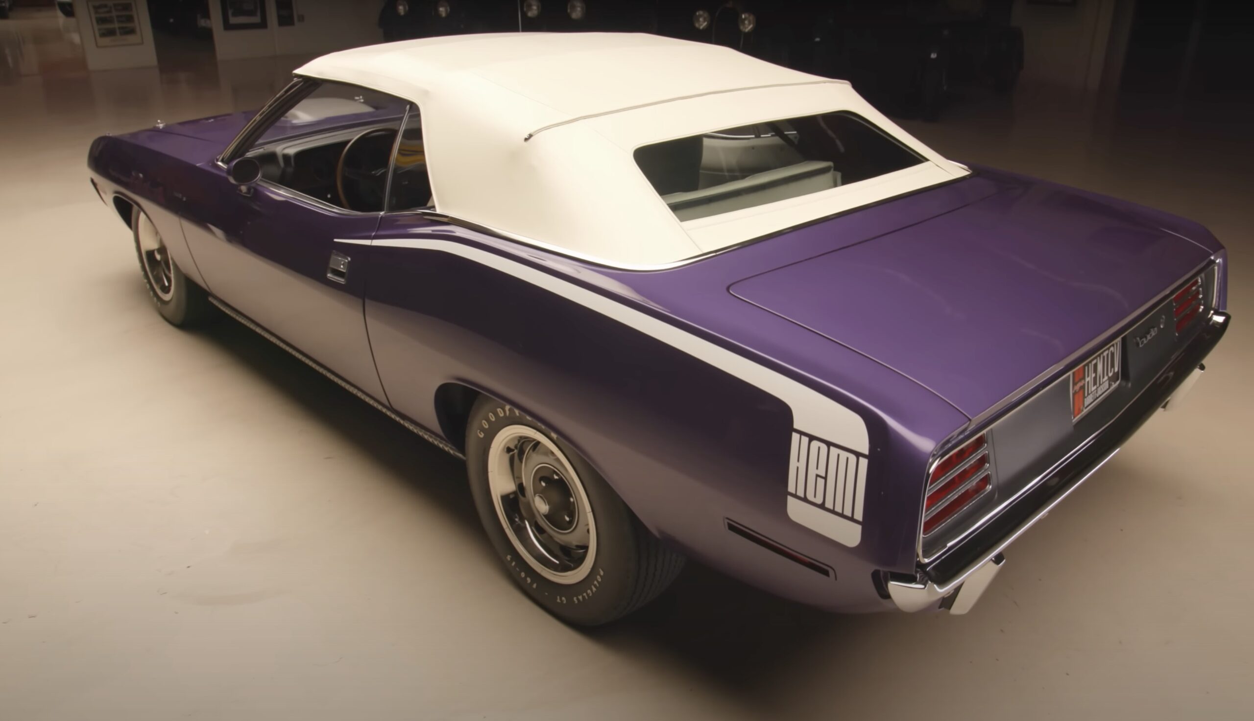 Jay Leno Goes Plum Crazy for Craig Jackson's Hemi Cuda Convertible ...