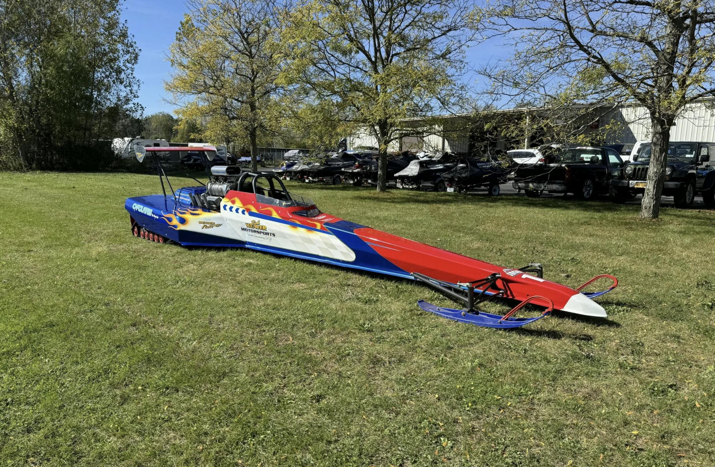 Absurd Dragster Has 8 Cylinders, 2 Tracks, 1 Blower. Why? - Hagerty Media
