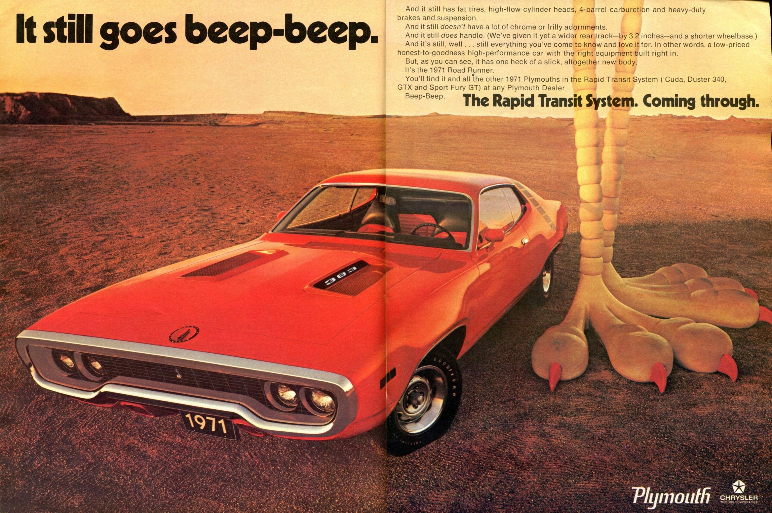 Original Owner: '72 Plymouth Road Runner Left Tire Marks Across Chicago ...